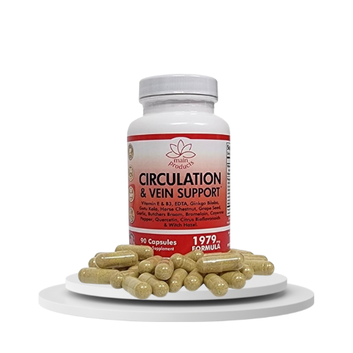 Circulation and Vein Support 90 Capsules, Micronized Process, Blood ...